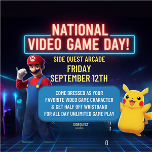 Level Up at Side Quest Arcade! from Side Quest Arcades at Firewheel ...