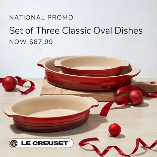 Set of 3 Oval Dishes On Sale from Le Creuset at Birch Run Premium ...