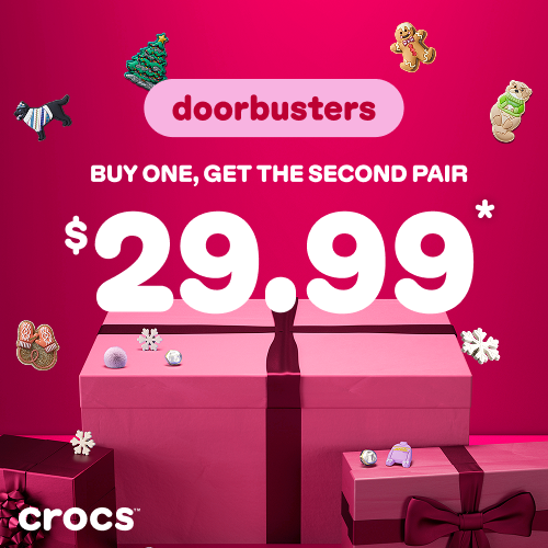 Doorbuster Deal: Buy One, Get Second Pair $29.99 from Crocs at Dadeland ...