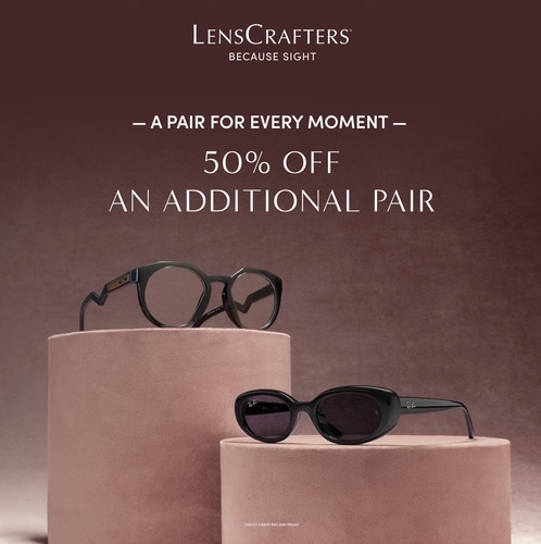50% OFF AN ADDITIONAL PAIR from LensCrafters at Miller Hill Mall - A ...