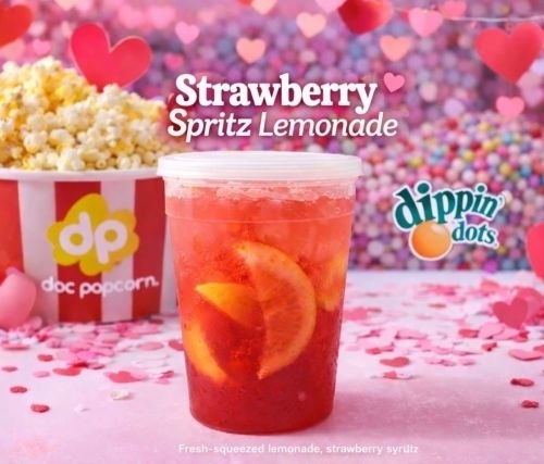 Meet the Strawberry Spritz Lemonade from Doc Popcorn/Dippin' Dots at La ...