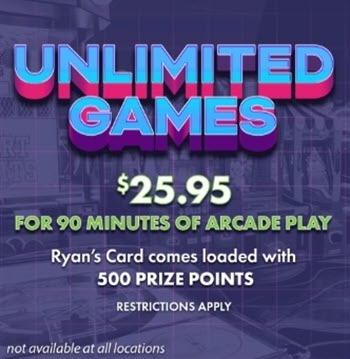 UNLIMITED GAMES from Ten Pin Eatery at Cape Cod Mall - A Shopping ...